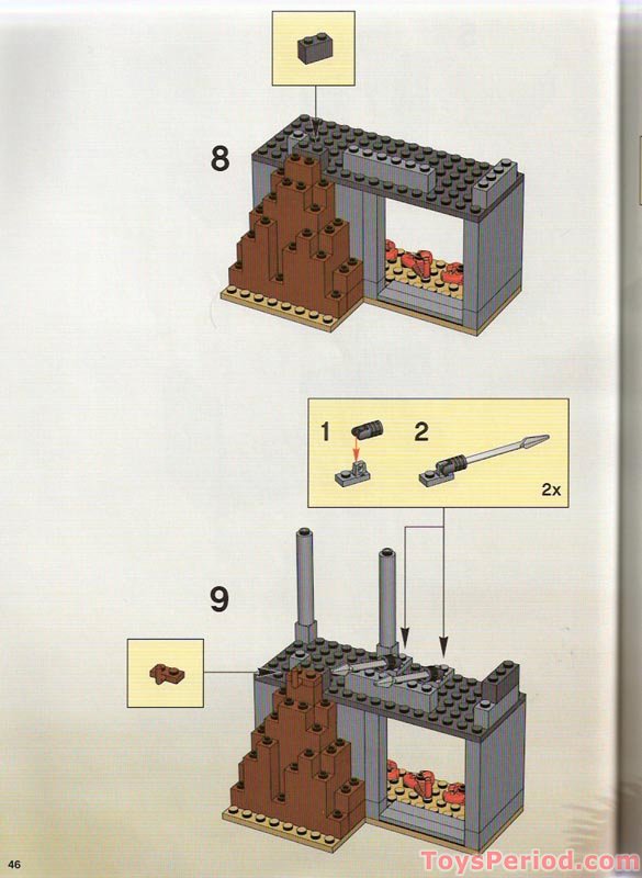 LEGO 8877 Vladek's Dark Fortress Instructions and Parts List