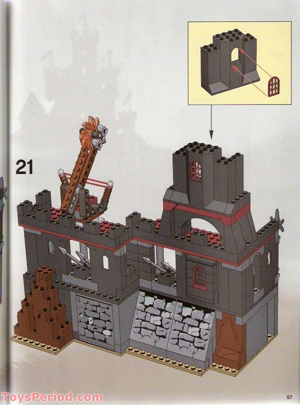 LEGO 8877 Vladek's Dark Fortress Instructions and Parts List