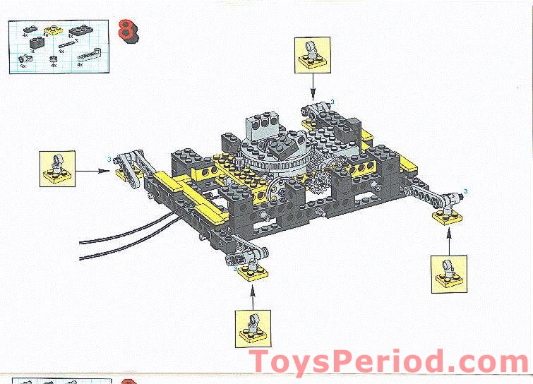 LEGO 8094 Technic Control Center Instructions and Parts List