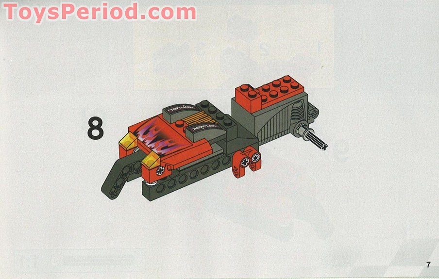 LEGO 8136 Fire Crusher Instructions and Parts List