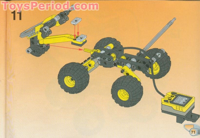 LEGO 8240 Slammer Stunt Bike Instructions and Parts List