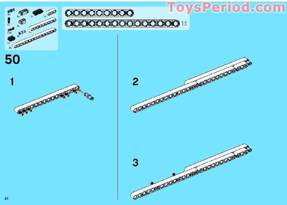 LEGO 8274 Combine Harvester Instructions and Parts List