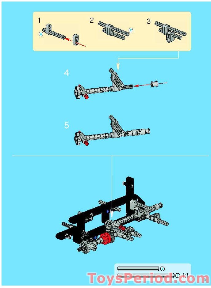 LEGO 8284-1 Dune Buggy or Tractor Instructions and Parts List