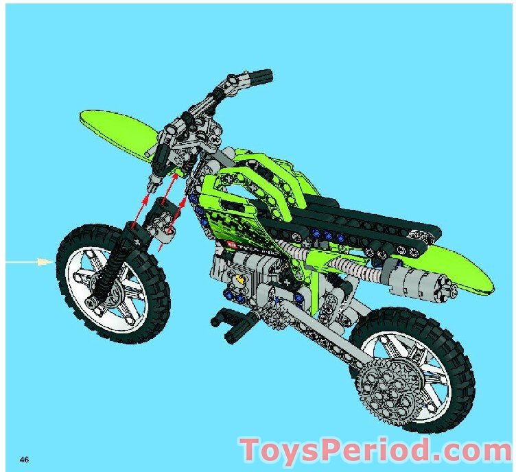 LEGO 8291 Dirt Bike Instructions and Parts List