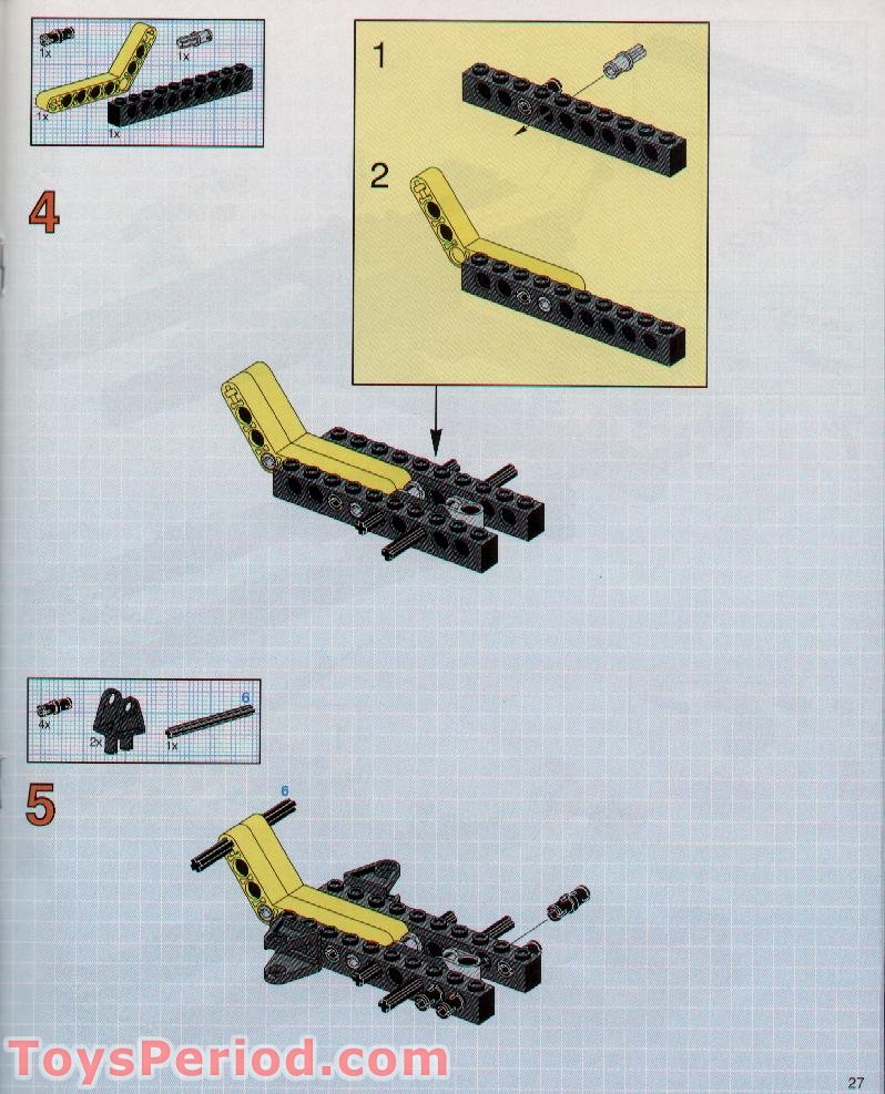 LEGO 8463 Forklift Truck Instructions and Parts List