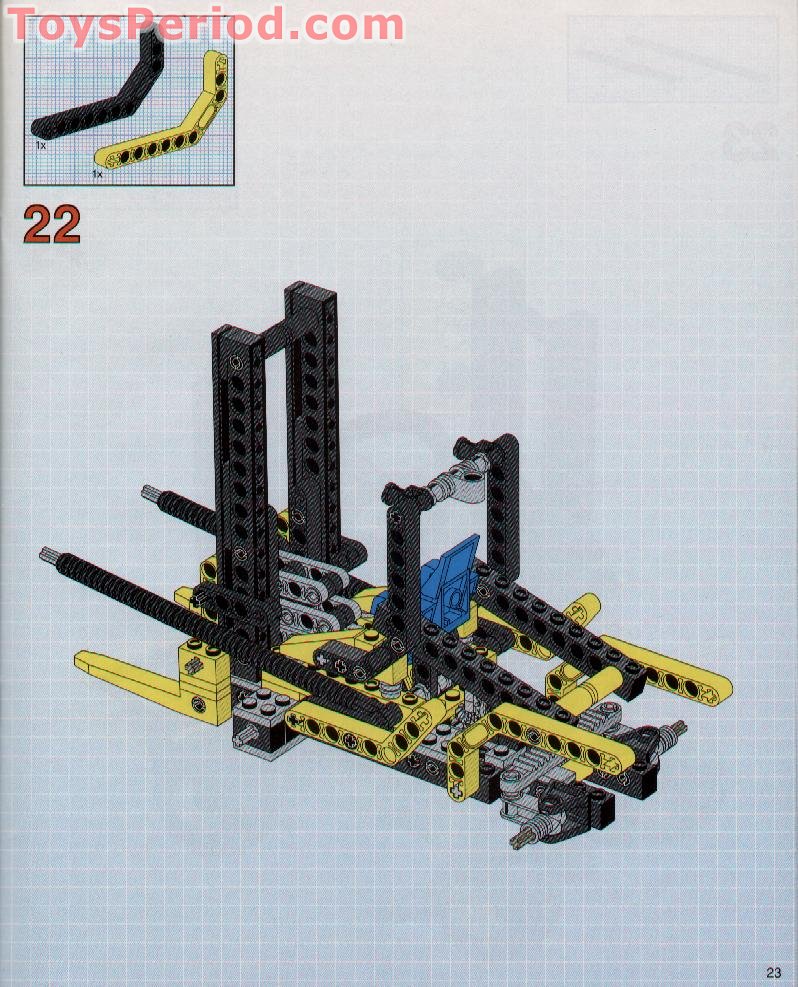 LEGO 8463 Forklift Truck Instructions and Parts List