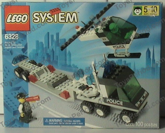 LEGO 6328 Helicopter Transport Instructions and Parts List