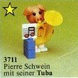 LEGO 3711 Pierre Pig with Tuba Set Parts List
