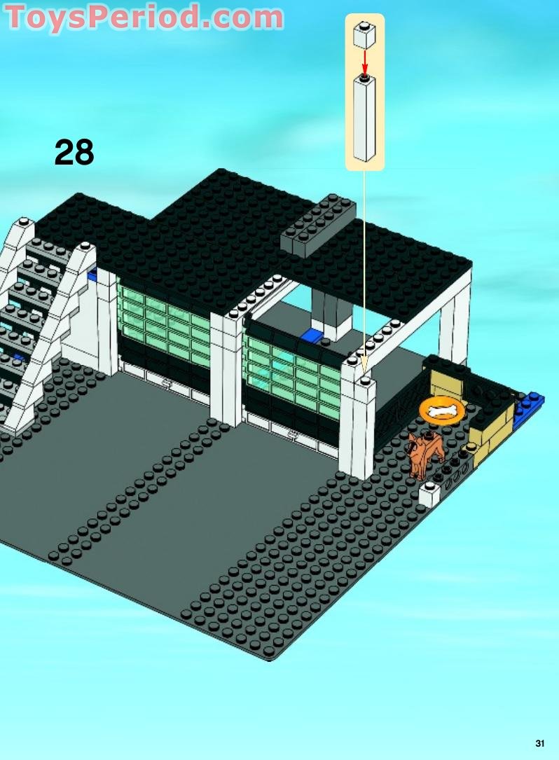LEGO 7498 Police Station Instructions and Parts List