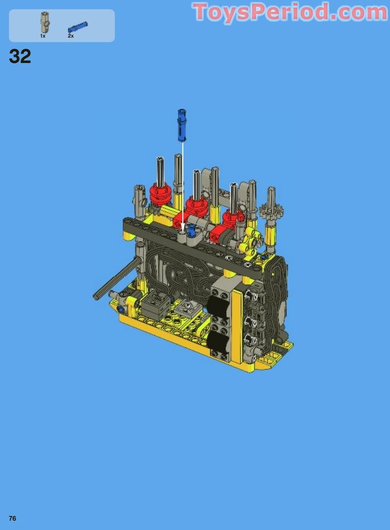 LEGO 8043 Motorized Excavator Instructions and Parts List