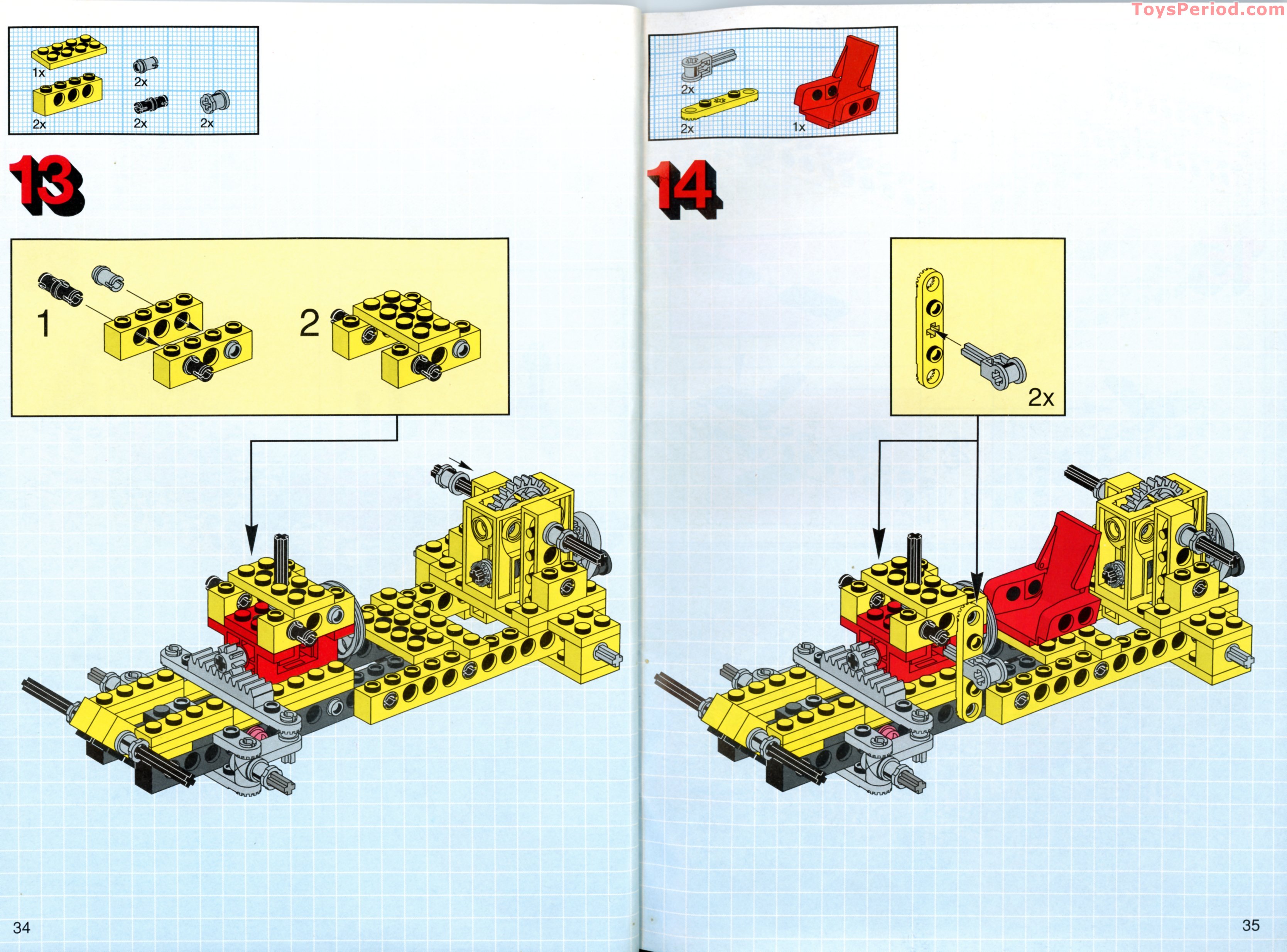 LEGO 8235 Front End Loader Instructions and Parts List