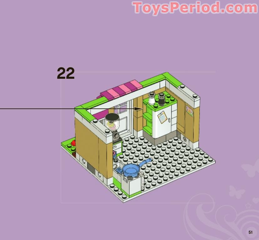 LEGO 3315 Olivia's House Instructions and Parts List