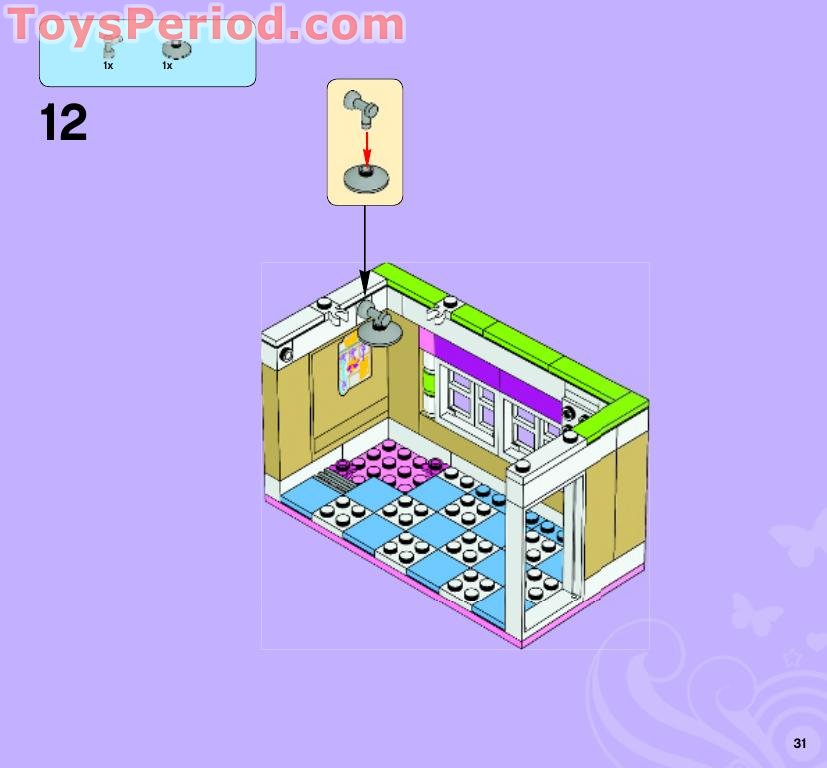 LEGO 3315 Olivia's House Instructions and Parts List