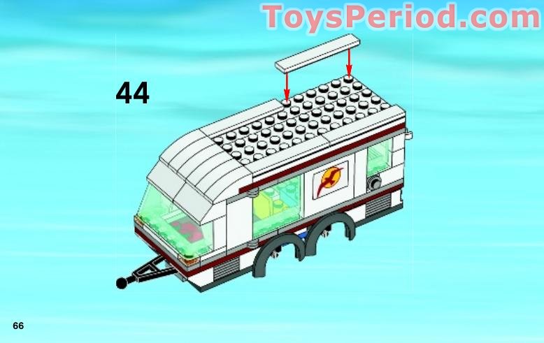 LEGO 4435 Car and Caravan Instructions and Parts List