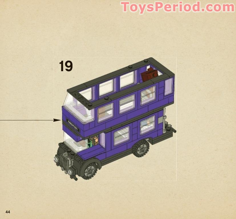 LEGO 4866 The Knight Bus Instructions and Parts List