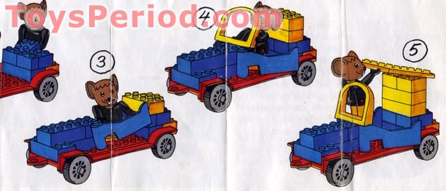LEGO 121 Roadster Instructions and Parts List