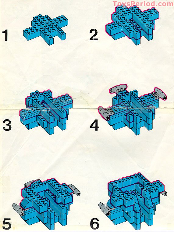 LEGO 565-1 Moon Landing Instructions and Parts List