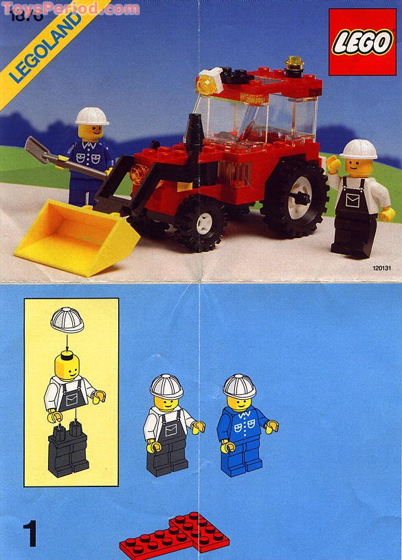 LEGO 1876 Soil Scooper Instructions and Parts List