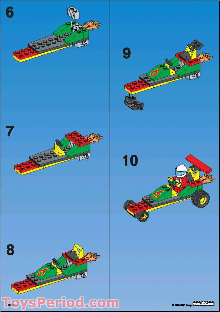 LEGO 1188 Fire Formula Instructions and Parts List