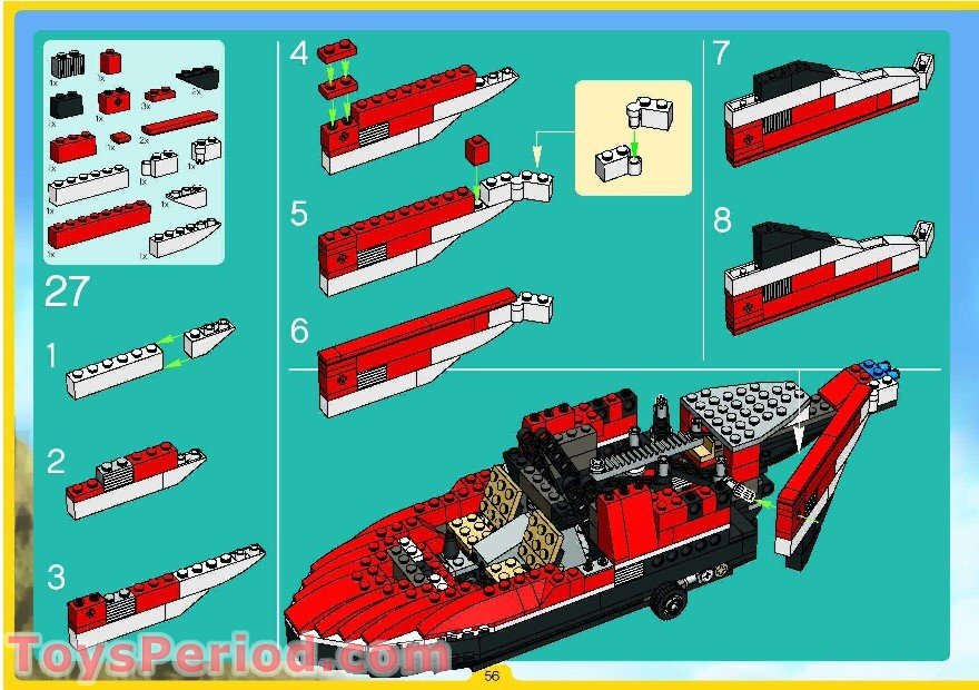 LEGO 4403 Air Blazers Instructions and Parts List