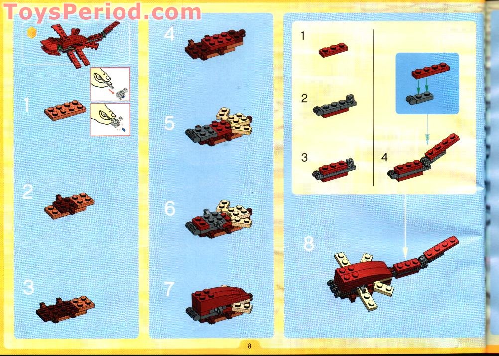 LEGO 4507 Prehistoric Creatures Instructions and Parts List