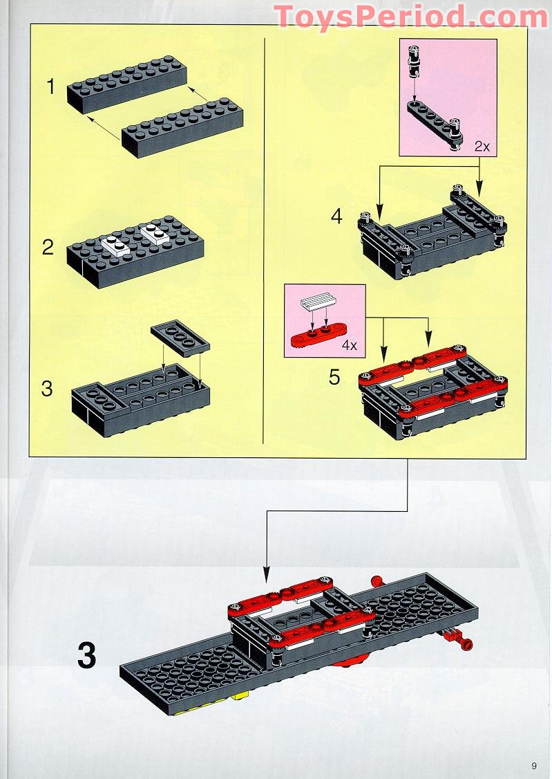 LEGO 4552 Cargo Crane Instructions and Parts List