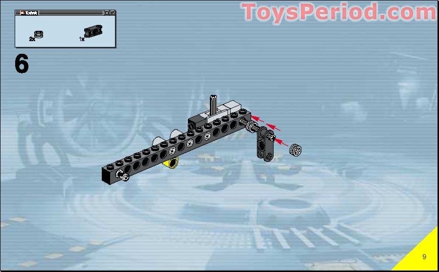 LEGO 5218 Pneumatic Pack Instructions and Parts List