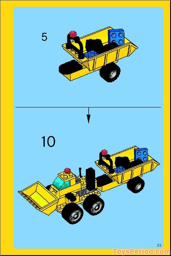 LEGO 5483 Ready, Steady, Build and Race Instructions and Parts List