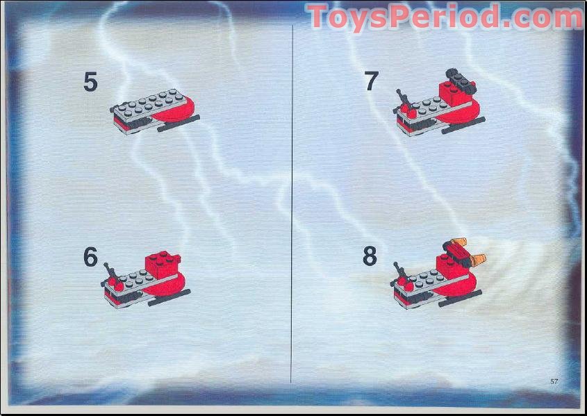 LEGO 6776 Ogel Control Center Instructions and Parts List