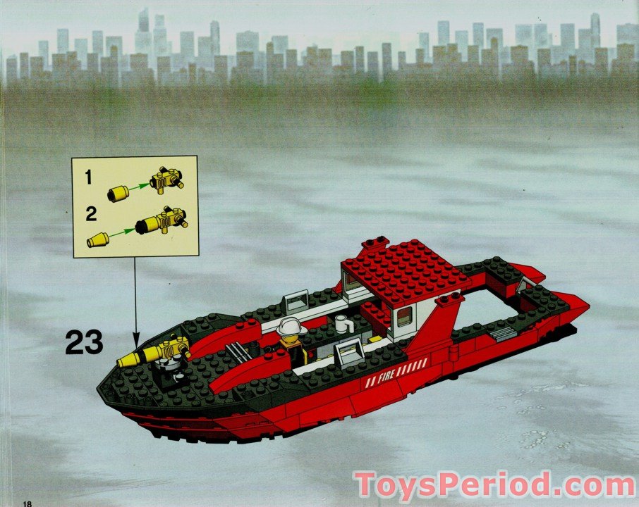 LEGO 7046 Fire Command Craft Instructions and Parts List