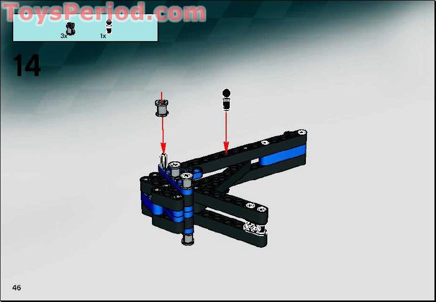 LEGO 8646 Speed Slammer Bike Instructions and Parts List