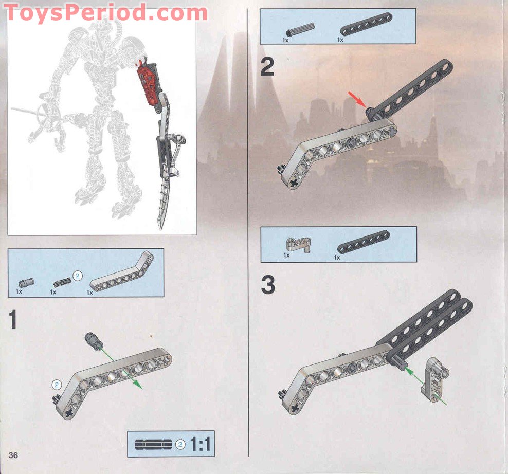 LEGO 8756 Sidorak Instructions and Parts List