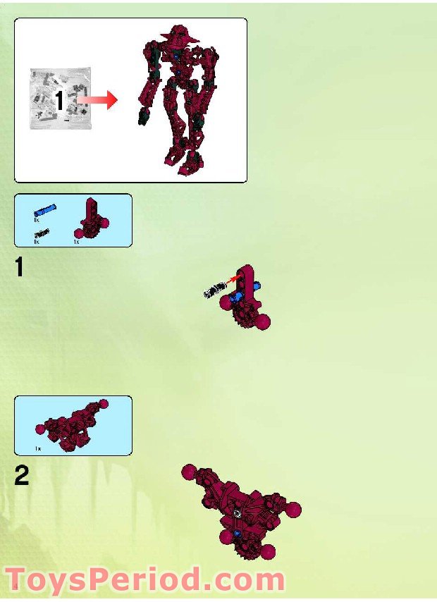 LEGO 8942-1 Jetrax T6 Instructions and Parts List