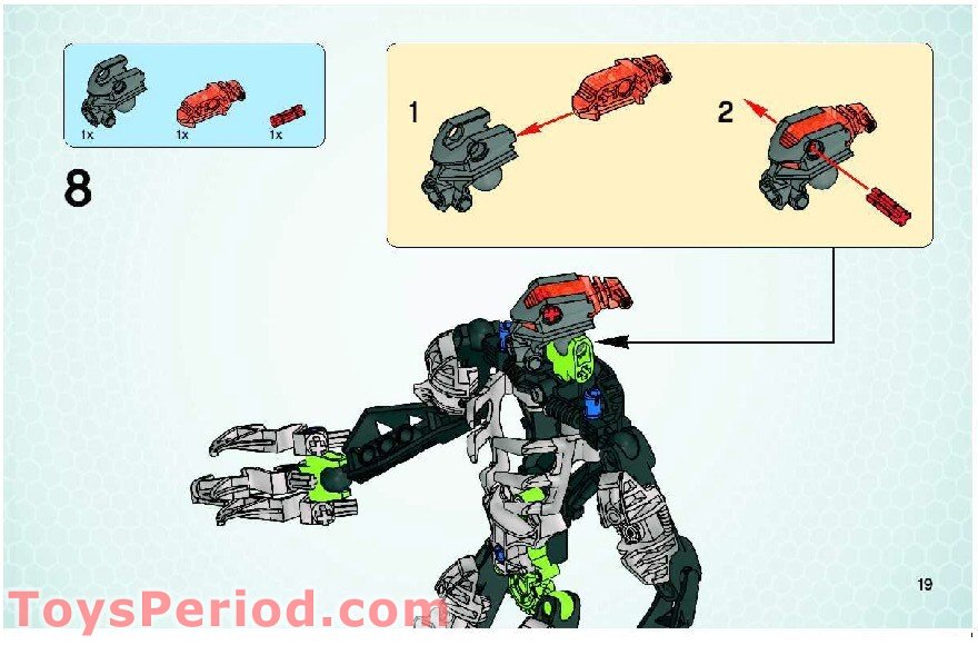 LEGO 8952 Mutran and Vican Instructions and Parts List