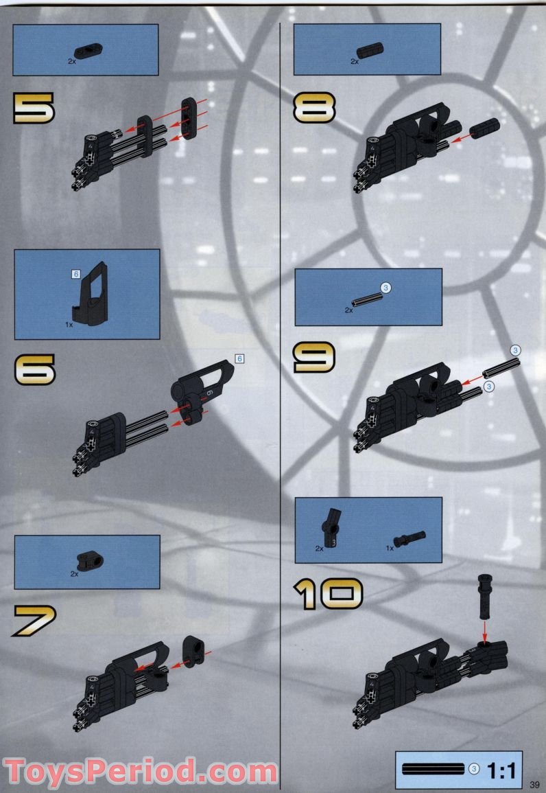 LEGO 8010 Darth Vader Instructions and Parts List