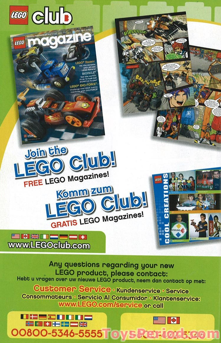 LEGO 8105 Iron Condor Instructions and Parts List