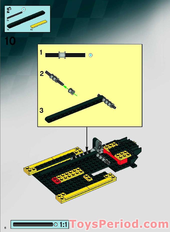 LEGO 8143 Ferrari 1:17 F430 Challenge Instructions and Parts List