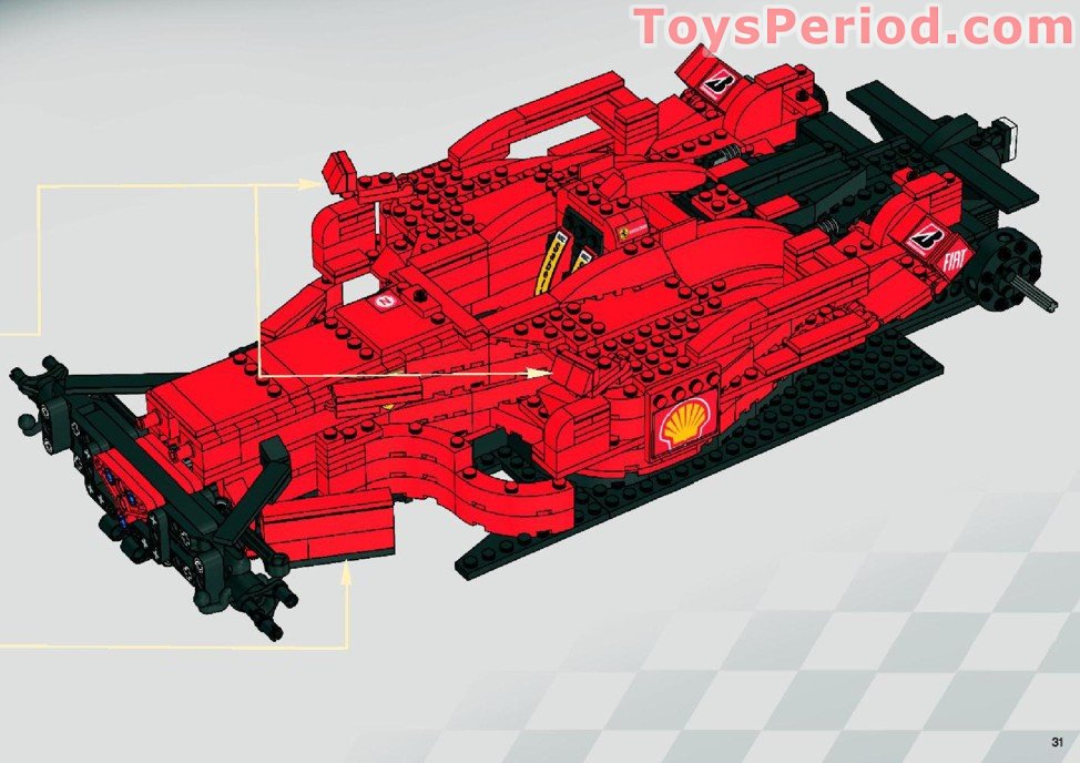LEGO 8157 Ferrari F1 1:9 Instructions and Parts List