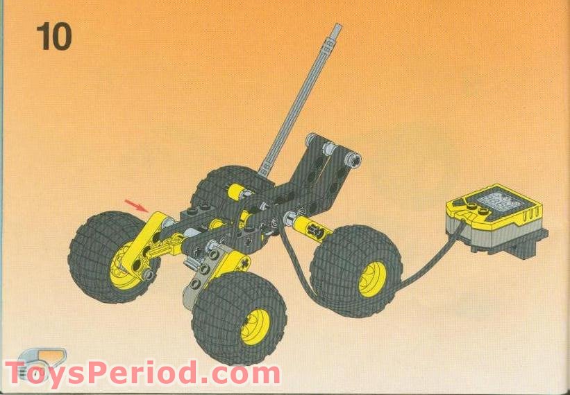 LEGO 8240 Slammer Stunt Bike Instructions and Parts List