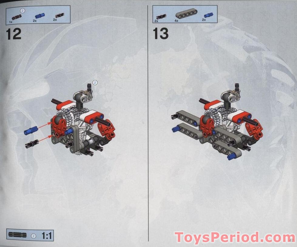 LEGO 8596 Takanuva Instructions and Parts List
