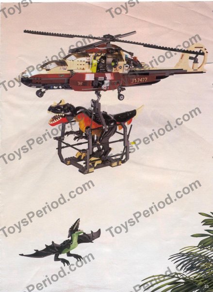 LEGO 7298 Dino Air Tracker Instructions and Parts List