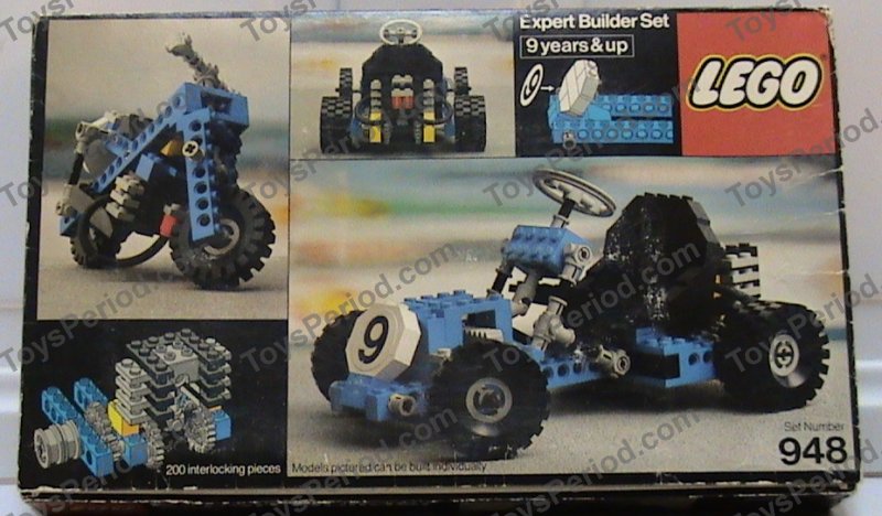 LEGO 948 Go-Kart Instructions and Parts List
