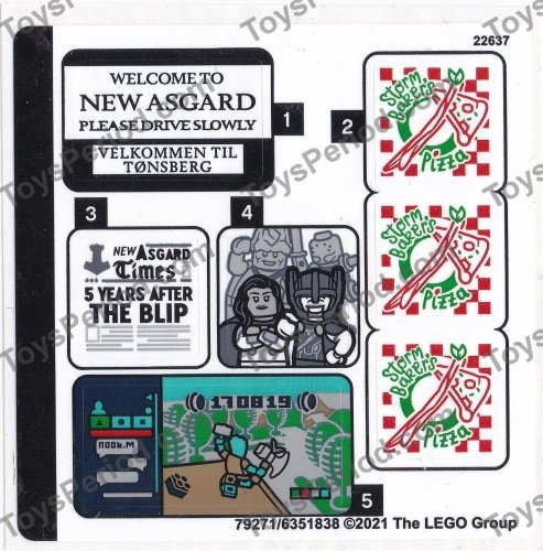 LEGO Sets with Part 76200stk01 Sticker Sheet for Set 76200 - (79271/ ...