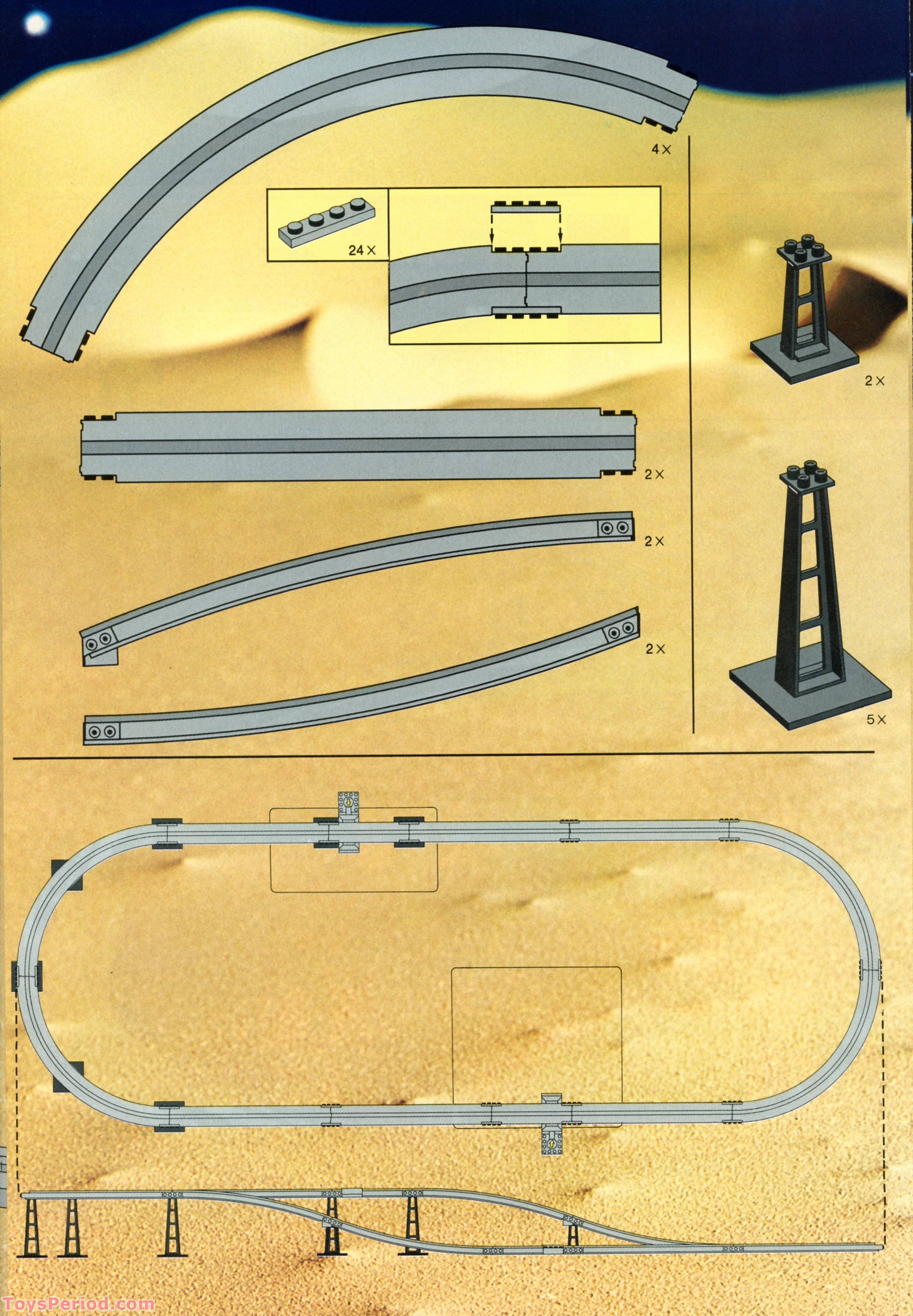 LEGO 6990 Monorail Transport System Instructions and Parts List