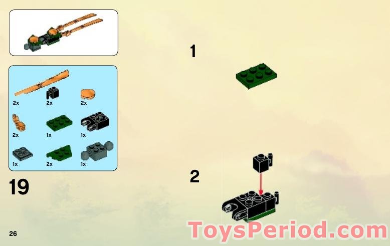 LEGO 70503 The Golden Dragon Instructions and Parts List