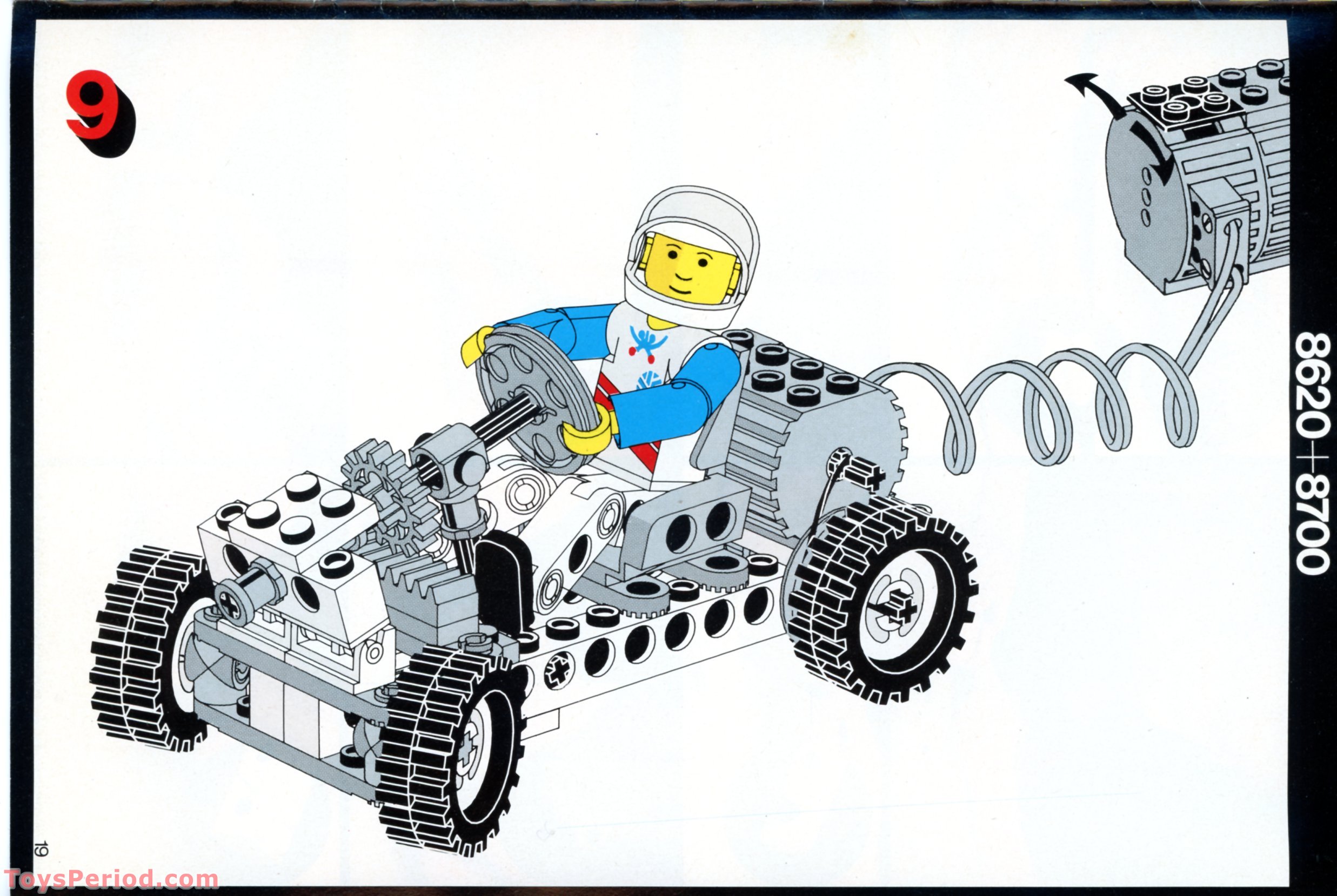 LEGO 8620 Snow Scooter Instructions and Parts List