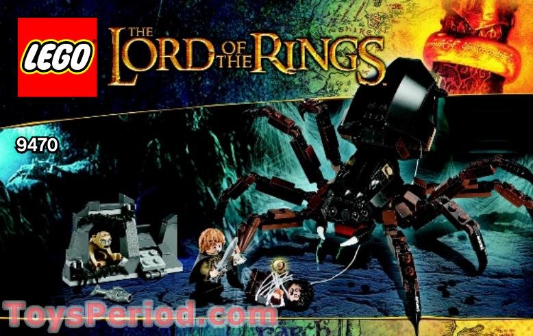 LEGO 9470 Shelob Attacks Instructions and Parts List