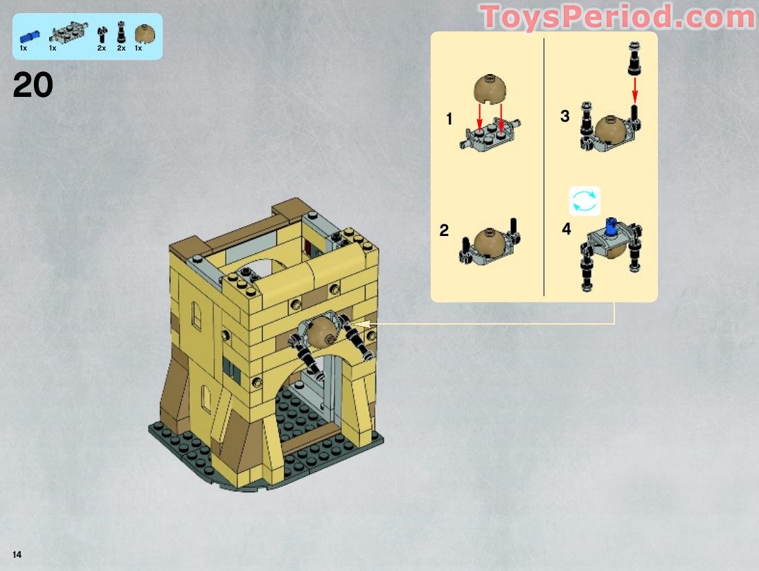 LEGO 9516 Jabba's Palace Instructions and Parts List