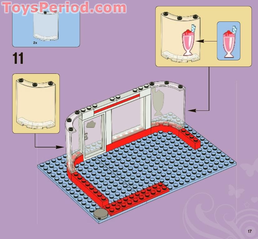 LEGO 3061 City Park Cafe Instructions and Parts List