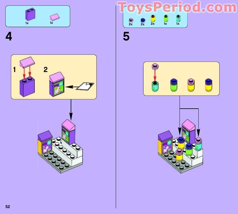 LEGO 41007 Heartlake Pet Salon Instructions and Parts List